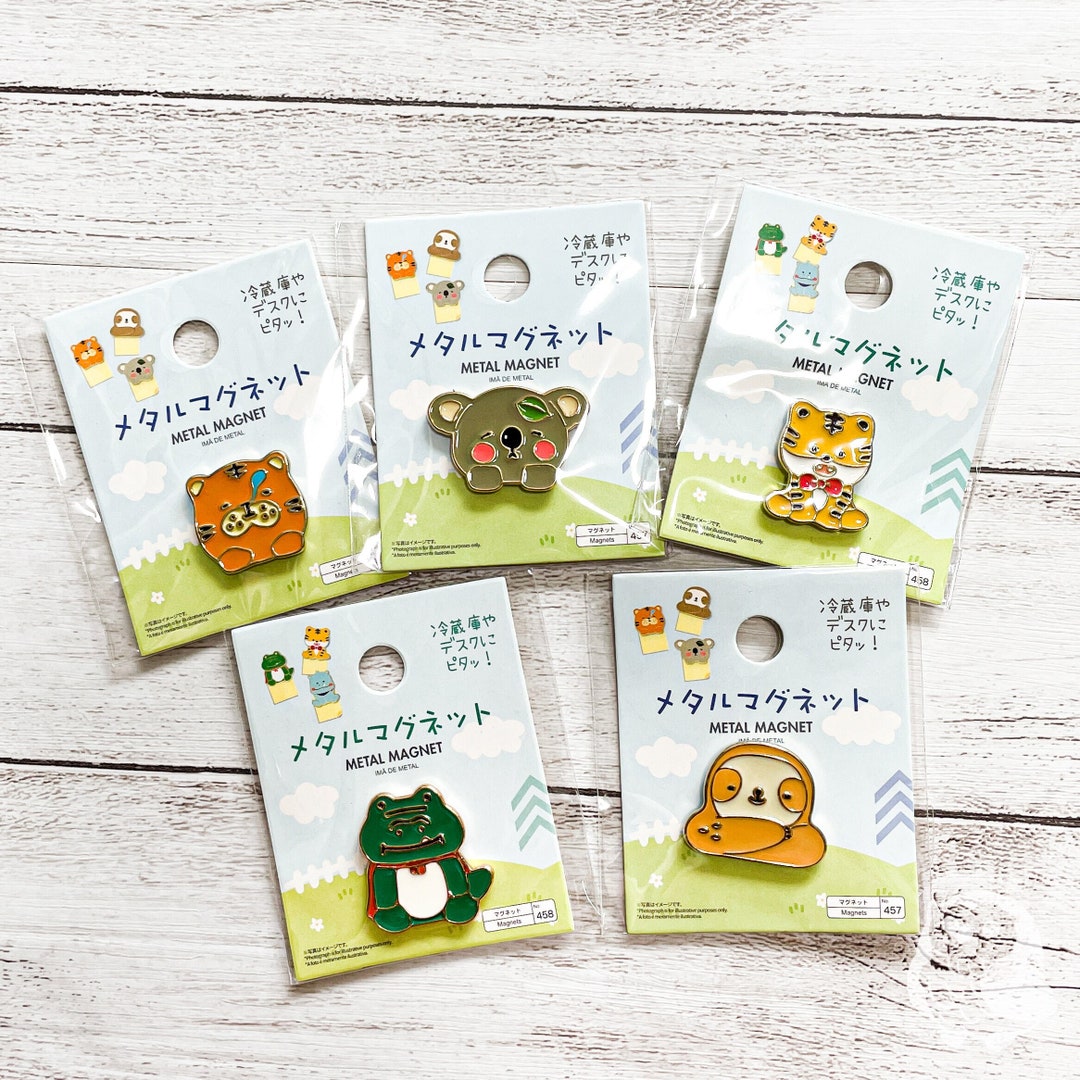 Little Animals Metal Magnet | Sloth, Tiger, Koala, Crocodile | Soft ...