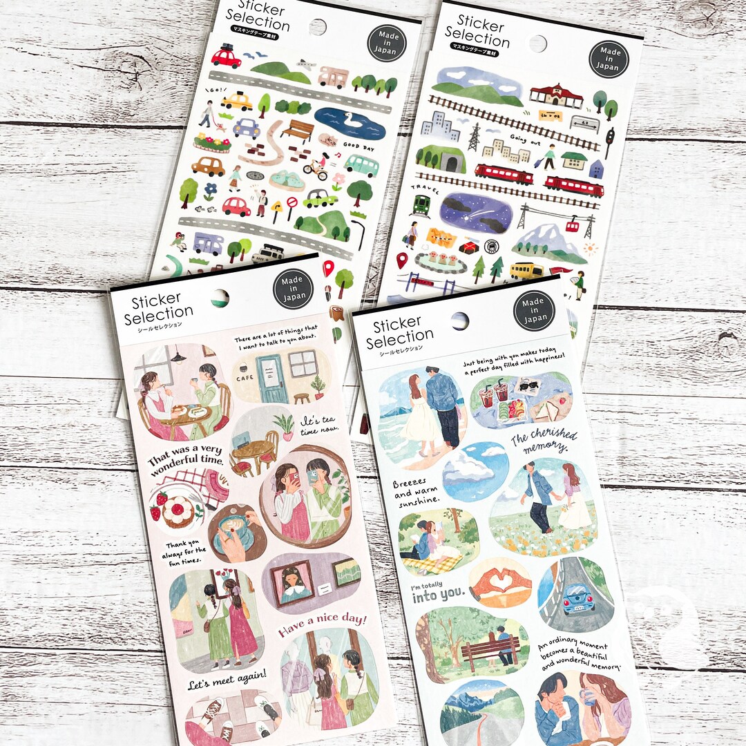 Travel and Outings Sticker Selection|couple,girl Friends,memories,train ...