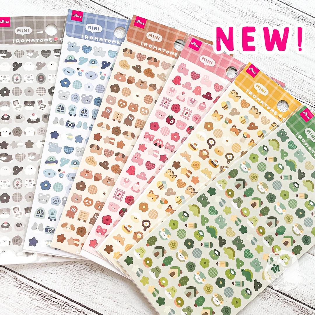 Iro Matome Sticker Mini | Sticker Sheet |chick, Bear, Penguin, Rabbit ...