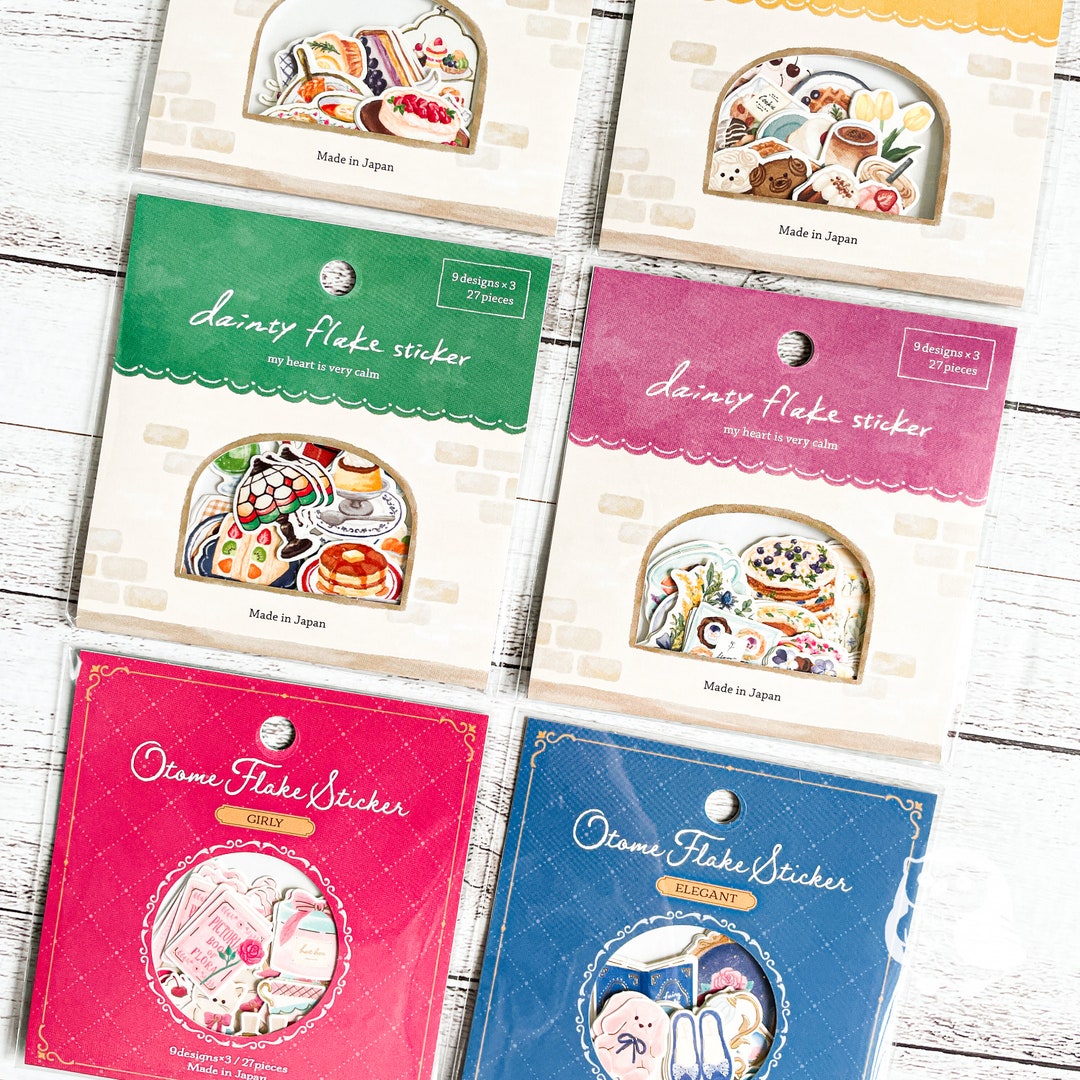 Dainty & Otome Flake Stickers | Fruit Pastries, Natural, Cafe, Floral ...
