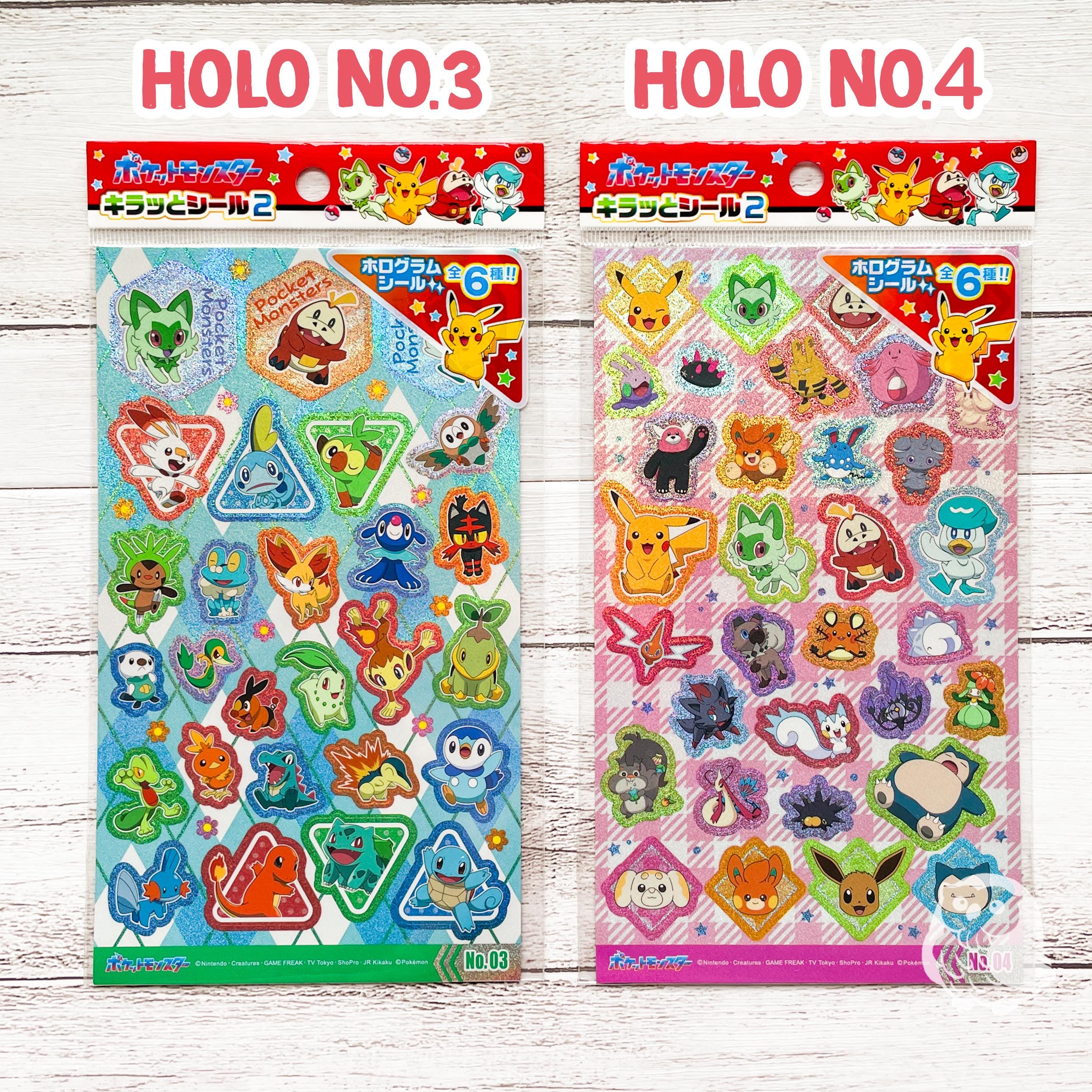 Restocked Authentic PKMN Characters Sticker Sheet | Showa Note ...