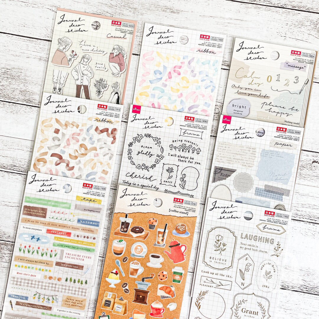 Journal Deco Sticker | Made in Japan Sticker Sheet | Point Sticker ...