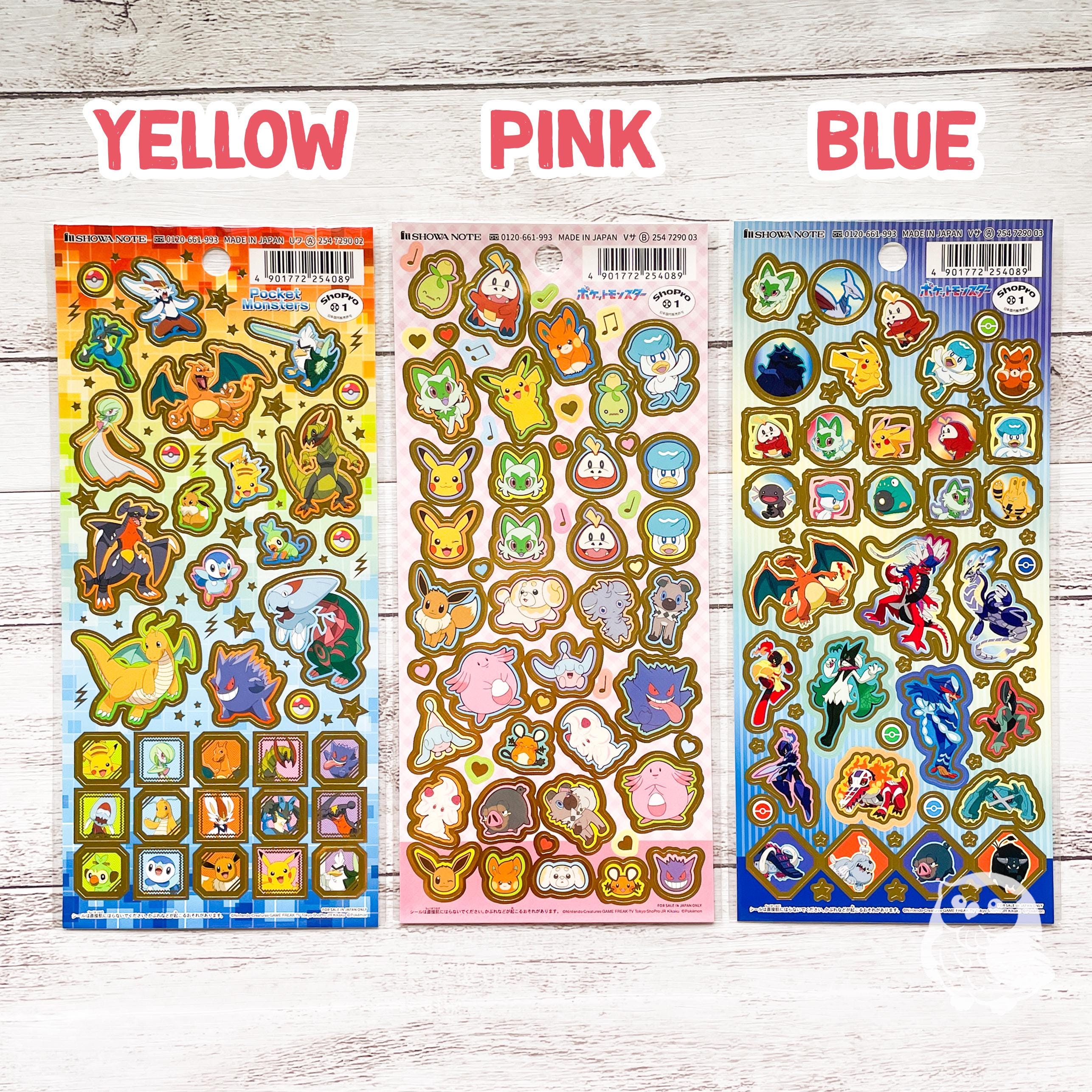Restocked Authentic PKMN Characters Sticker Sheet | Showa Note ...