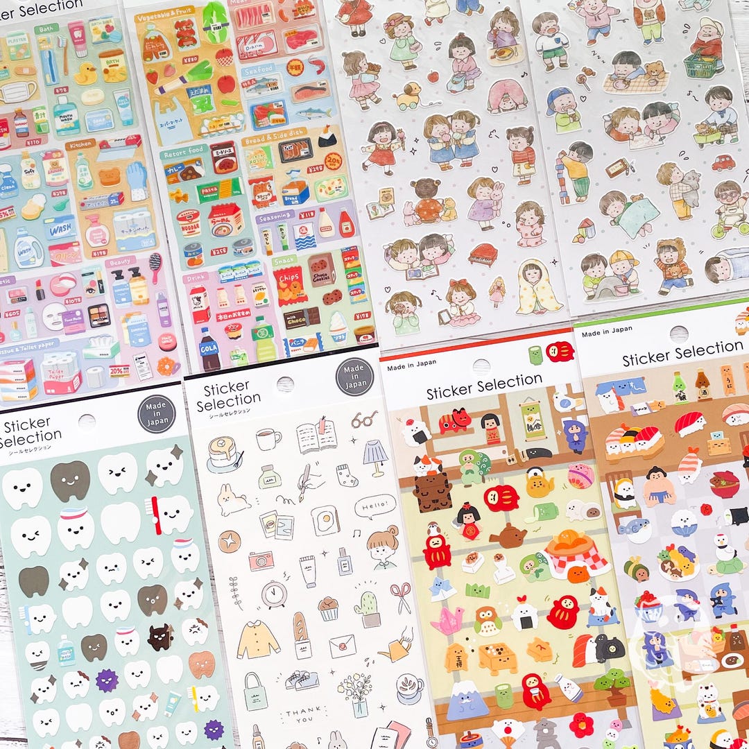 Made in Japan Life Sticker Selection |drug Store, Supermarket, Children ...