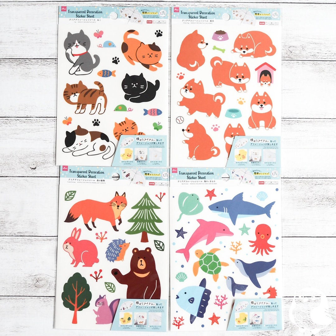 Transparent Decoration Sticker Sheet | Polyethylene Stickers | Made in ...