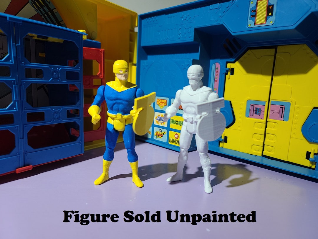 Guardian Unpainted Custom 3D Printed Super Powers Style Action Figure ...