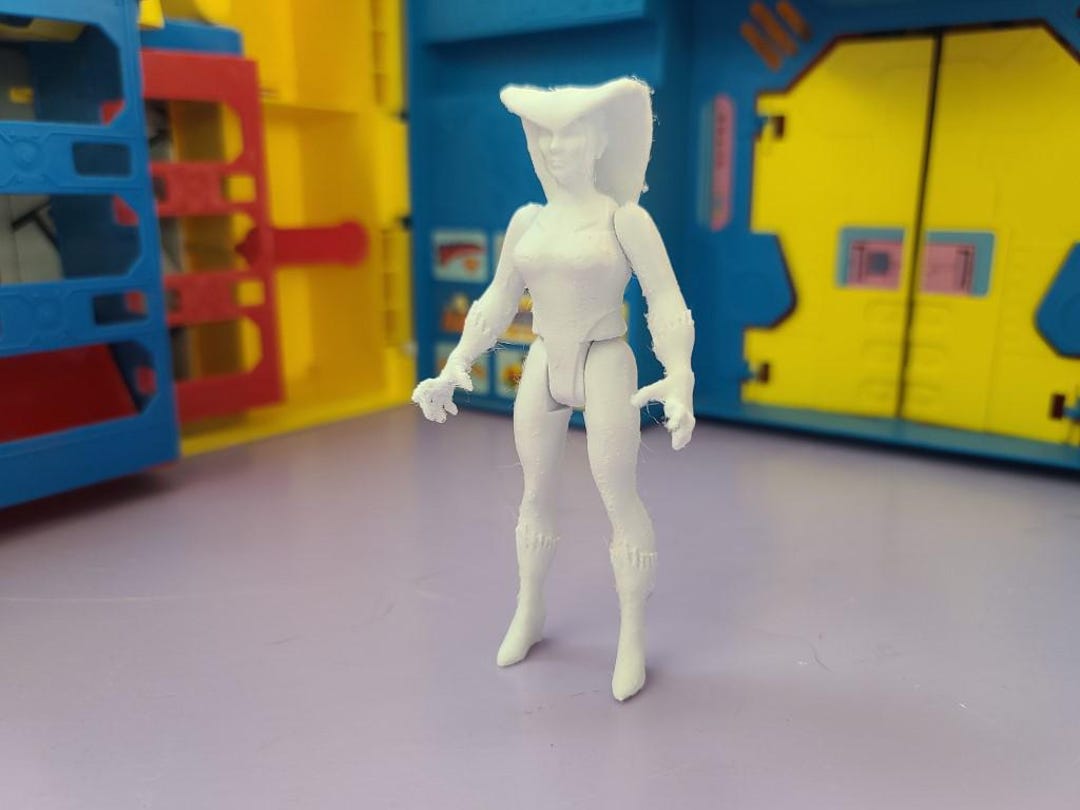 Crimson Fox Unpainted Custom 3D Printed Super Powers Style Action ...