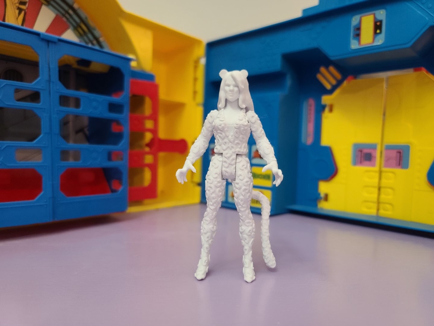 70's Cheetah Unpainted Custom 3D Printed Super Powers Style Action ...