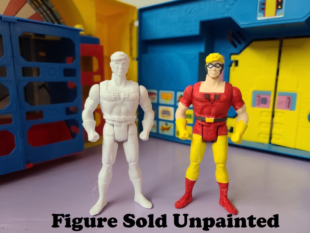Johnny Quick Unpainted Custom 3D Printed Super Powers Style Action ...
