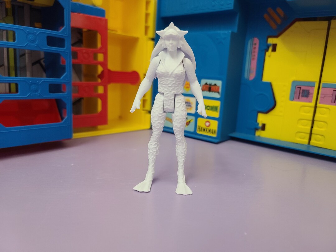 Mera Unpainted Custom 3D Printed Super Powers Style Action Figure DIY ...