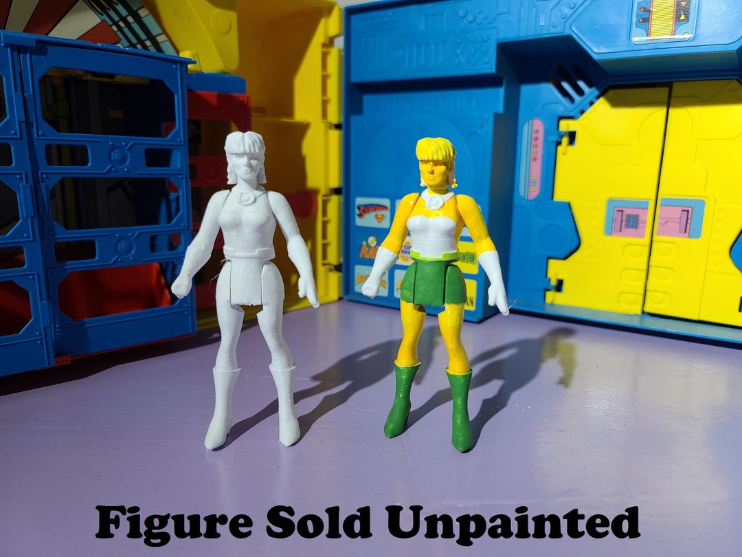 Arisia Unpainted Custom 3D Printed Super Powers Style Action Figure DIY ...