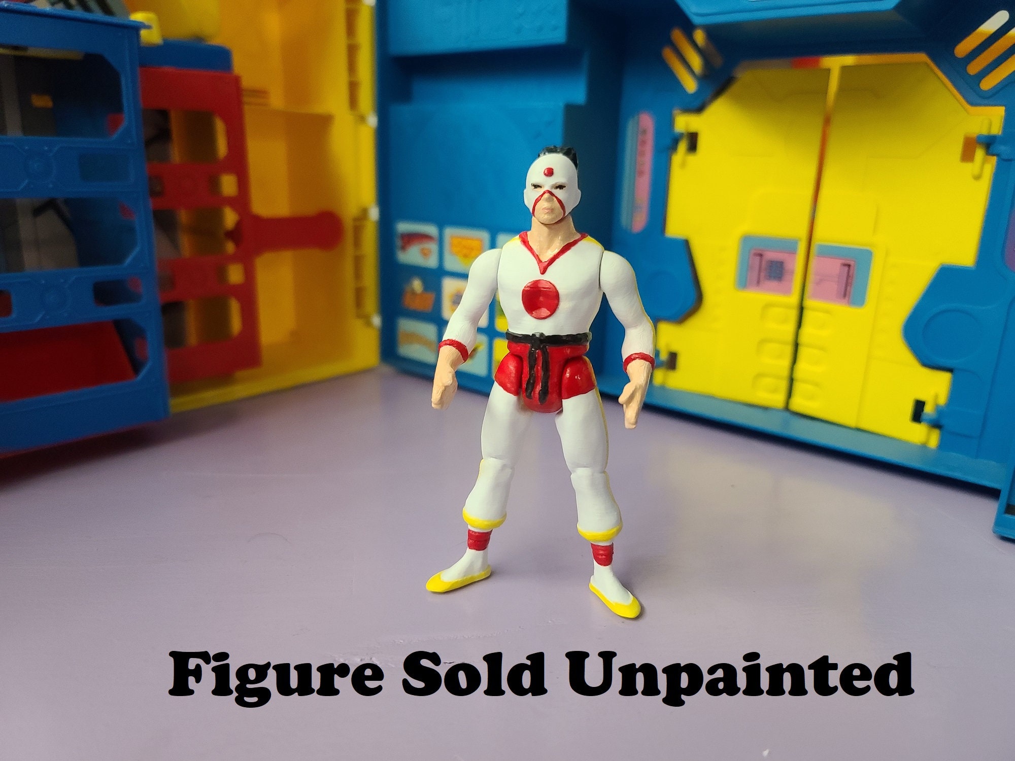 Tiger Unpainted Custom 3D Printed Super Powers Style Action Figure DIY ...