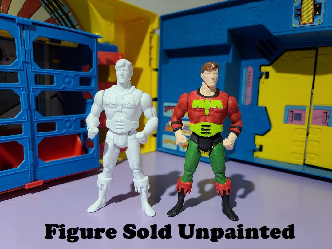 Ultra Boy Unpainted Custom 3D Printed Super Powers Style Action Figure ...
