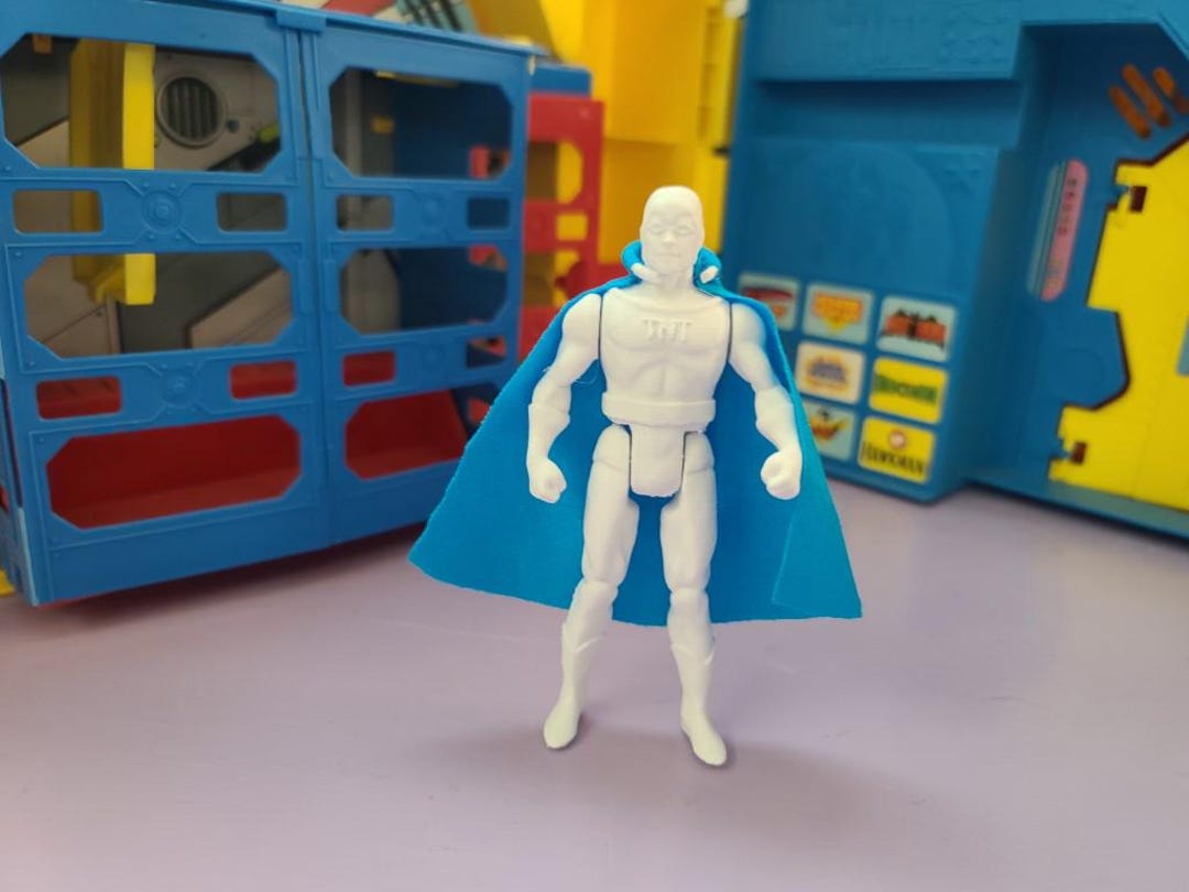 TNT With Cape Unpainted Custom 3D Printed Super Powers Style Action ...