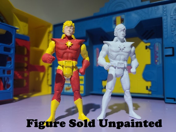 Sun Boy Unpainted Custom 3D Printed Super Powers Style Action - Etsy