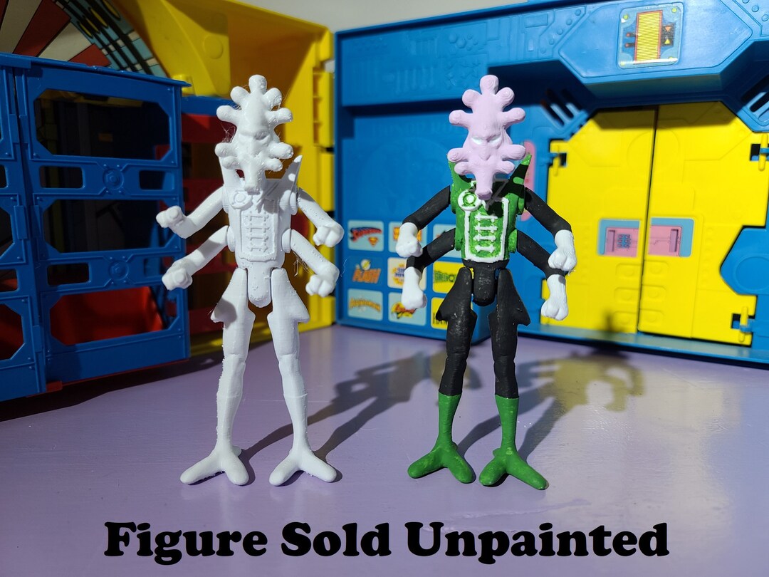 Salaak Unpainted Custom 3D Printed Super Powers Style Action Figure DIY ...