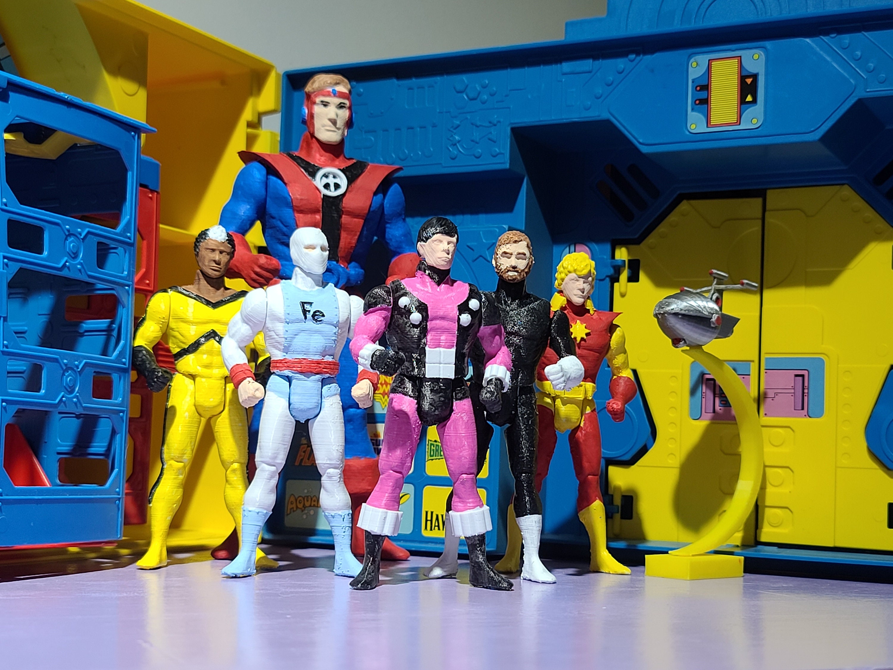 Sun Boy Unpainted Custom 3D Printed Super Powers Style Action Figure ...