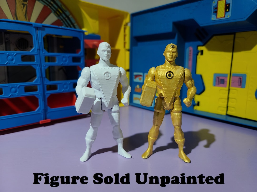 Metal Men Gold Unpainted Custom 3D Printed Super Powers Style Action ...
