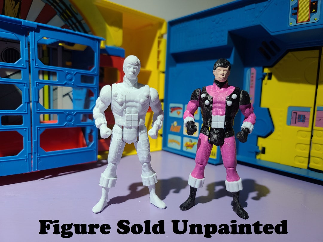 Cosmic Boy Unpainted Custom 3D Printed Super Powers Style Action Figure ...
