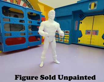 Metallo Unpainted Custom 3D Printed Super Powers Style Action Figure ...