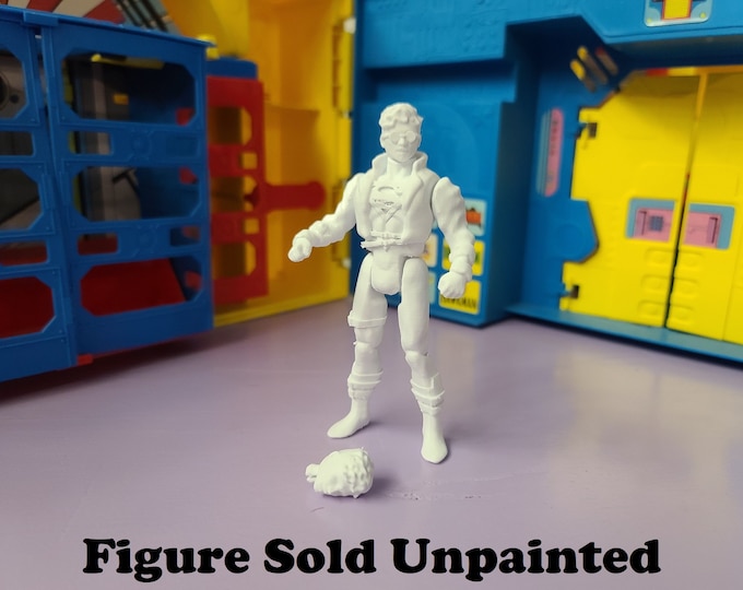 Superboy Conner Kent Unpainted Custom 3D Printed Super Powers Style ...