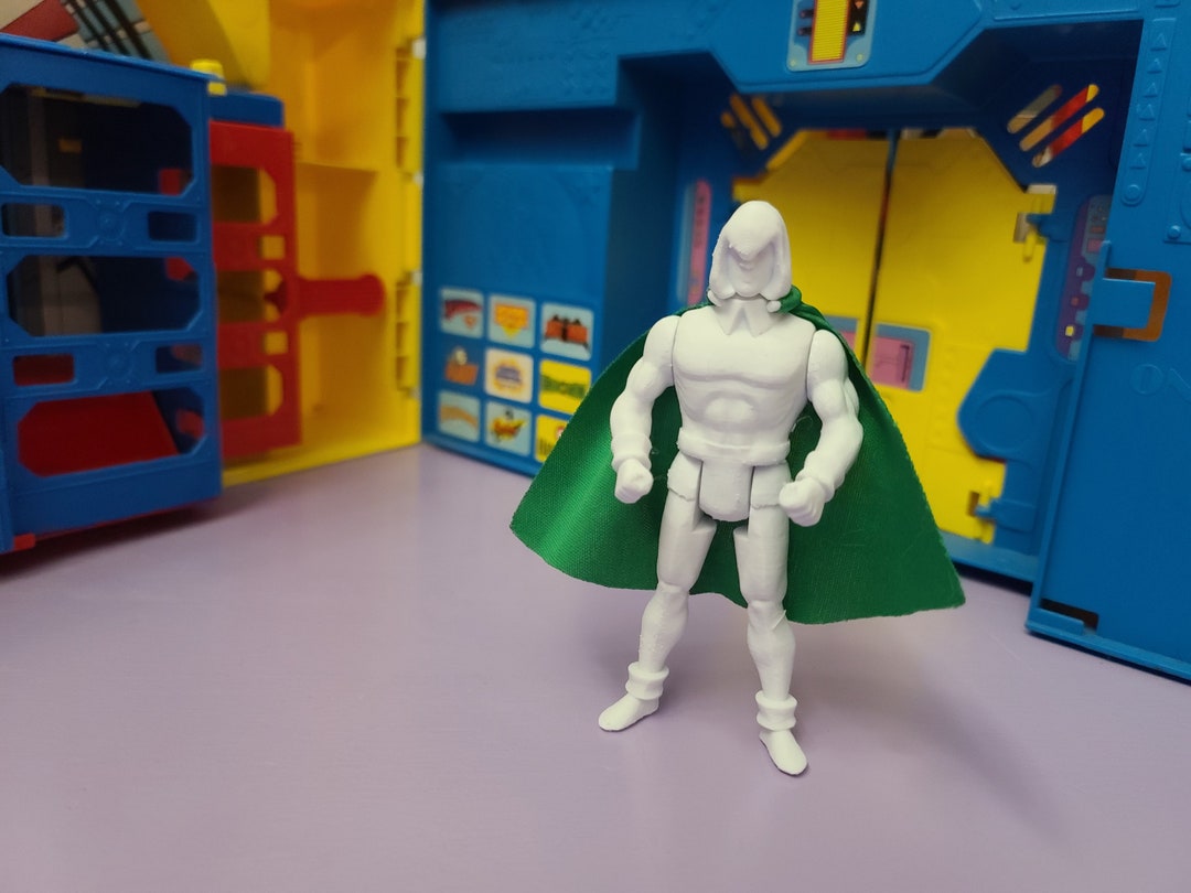Spectre Unpainted Custom 3D Printed Super Powers Style Action Figure ...