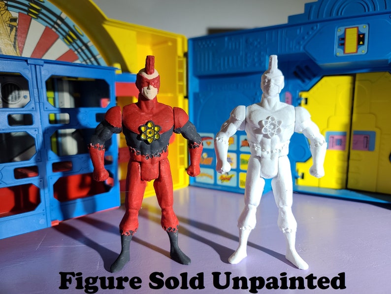 Nuklon Unpainted Custom 3D Printed Super Powers Style Action Figure DIY ...
