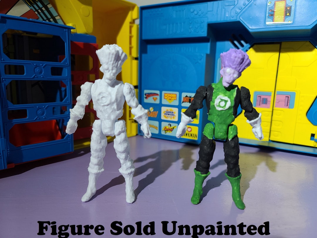 Driq Unpainted Custom 3D Printed Super Powers Style Action Figure DIY ...