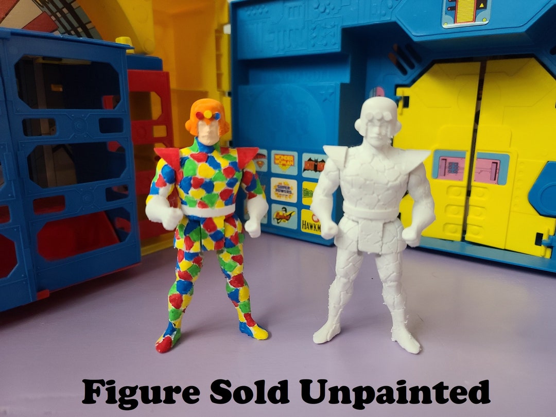 Crazy Quilt Unpainted Custom 3D Printed Super Powers Style Action ...