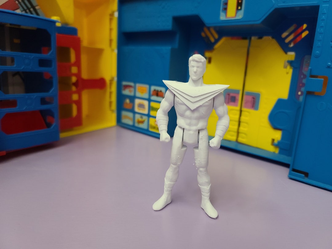 Triumph Unpainted Custom 3D Printed Super Powers Style Action Figure ...