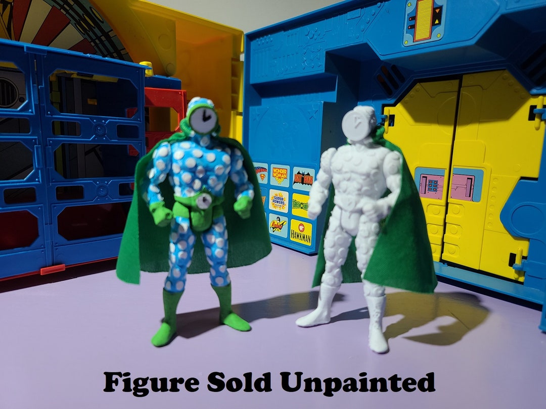 Clock King Unpainted Custom 3D Printed Super Powers Style Action Figure ...
