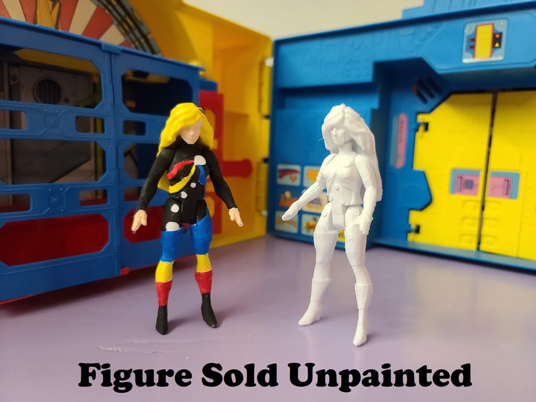 Halo Unpainted Custom 3D Printed Super Powers Style Action Figure DIY ...