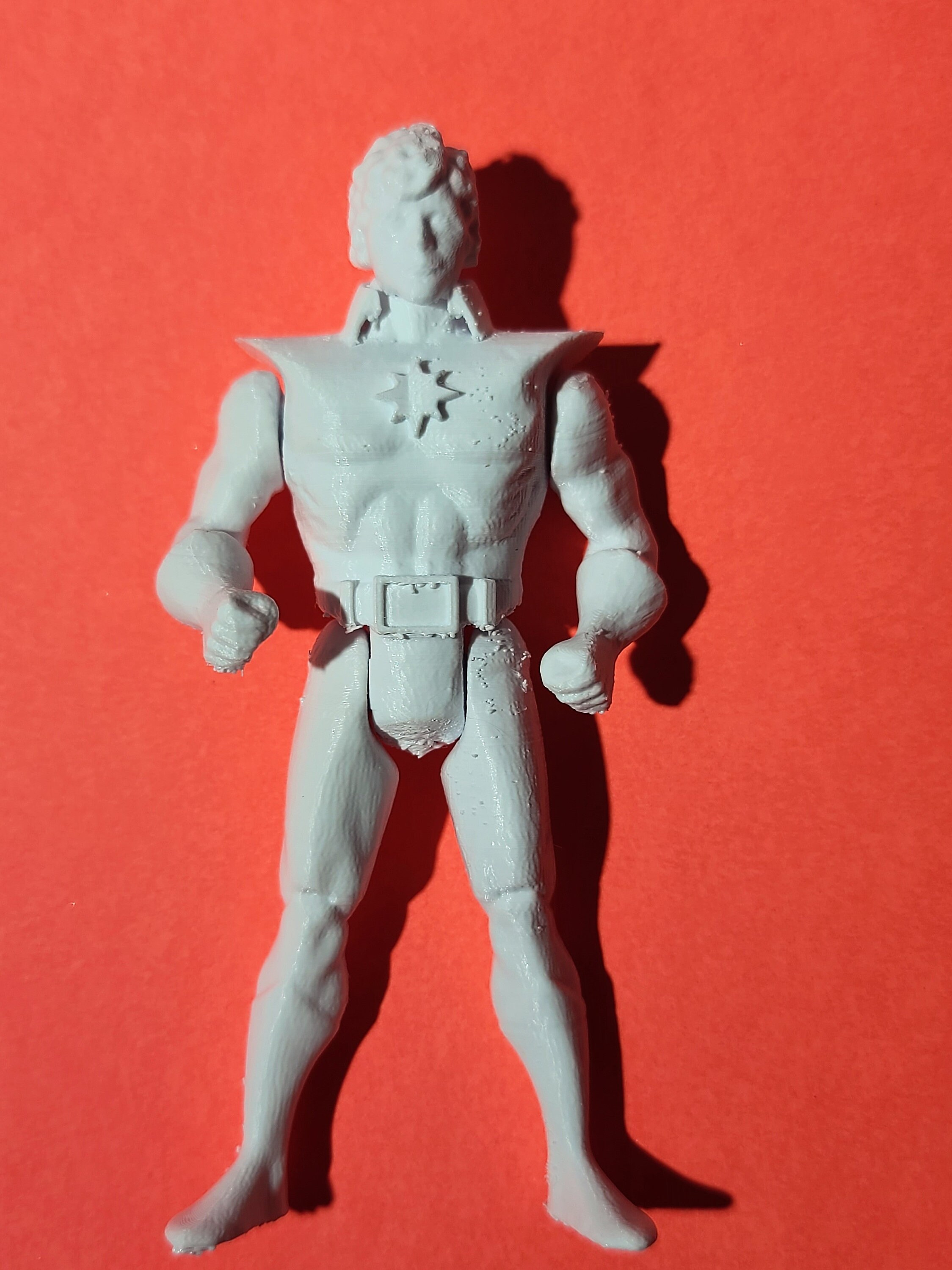 Sun Boy Unpainted Custom 3D Printed Super Powers Style Action Figure ...