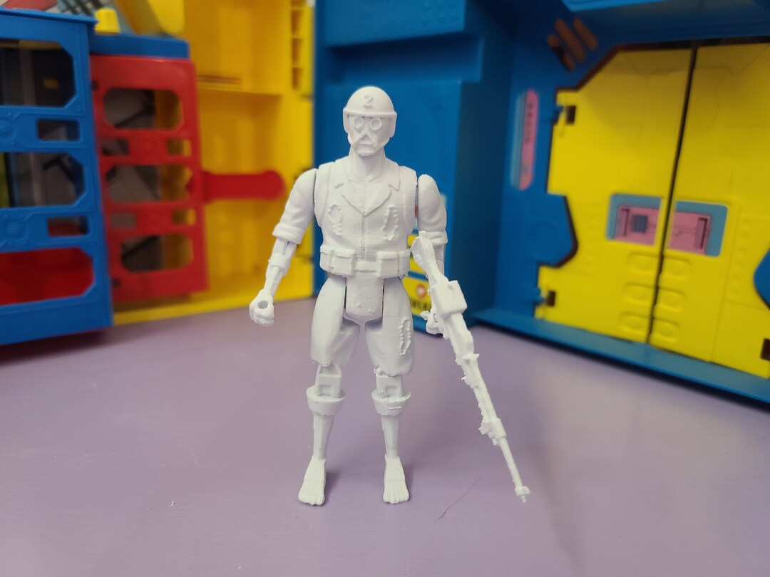 G.I. Robot J.A.K.E. 2 Unpainted Custom 3D Printed Super Powers Style ...