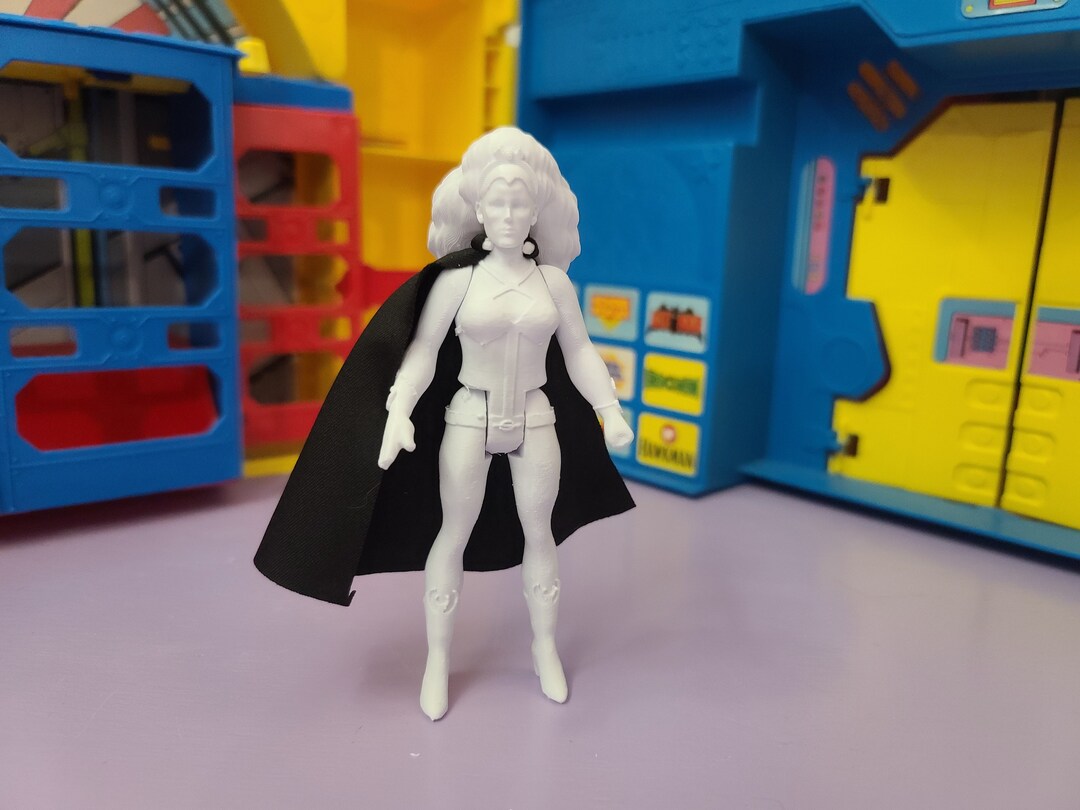 Shadow Lass With Cape Unpainted Custom 3D Printed Super Powers Style ...
