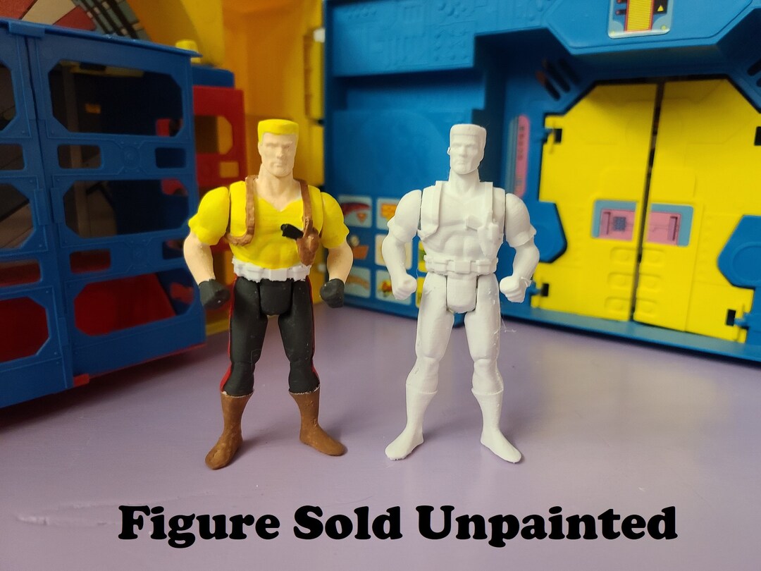 Rick Flag Unpainted Custom 3D Printed Super Powers Style Action Figure ...