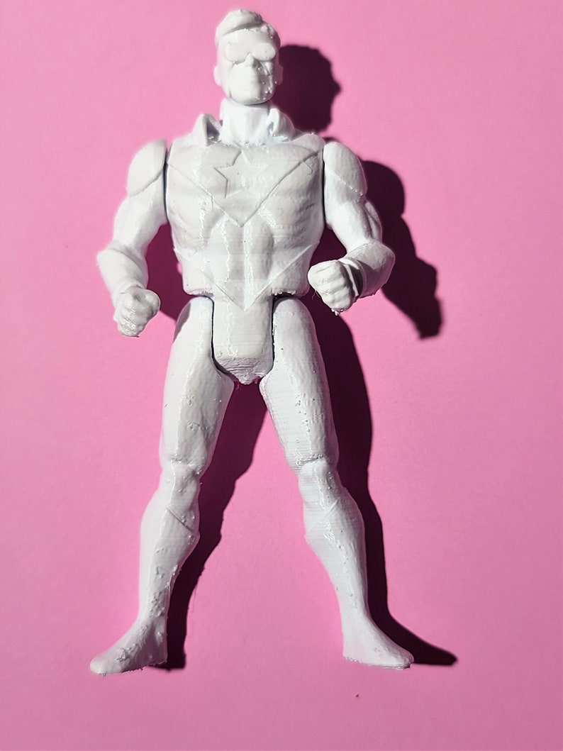 Booster Gold Unpainted Custom 3D Printed Super Powers Style Action ...
