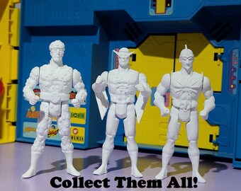 Action Figures Toys Bolt Unpainted Custom 3D Printed Super Powers Style ...