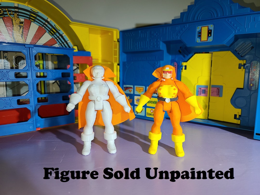 Stompa With Cape Unpainted Custom 3D Printed Super Powers Style Action ...