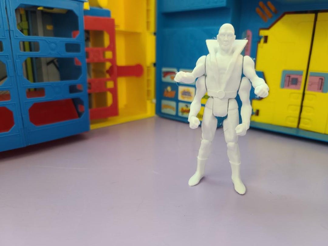 Grax Unpainted Custom 3D Printed Super Powers Style Action Figure DIY ...