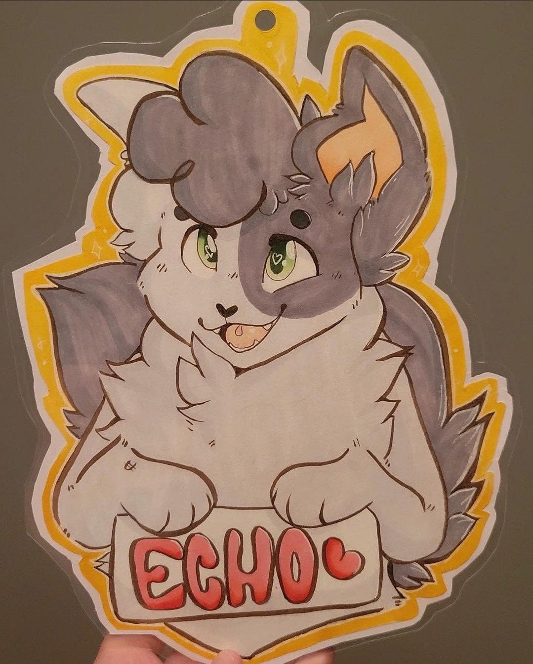 Traditional Halfbody Fursuit Badge - Etsy