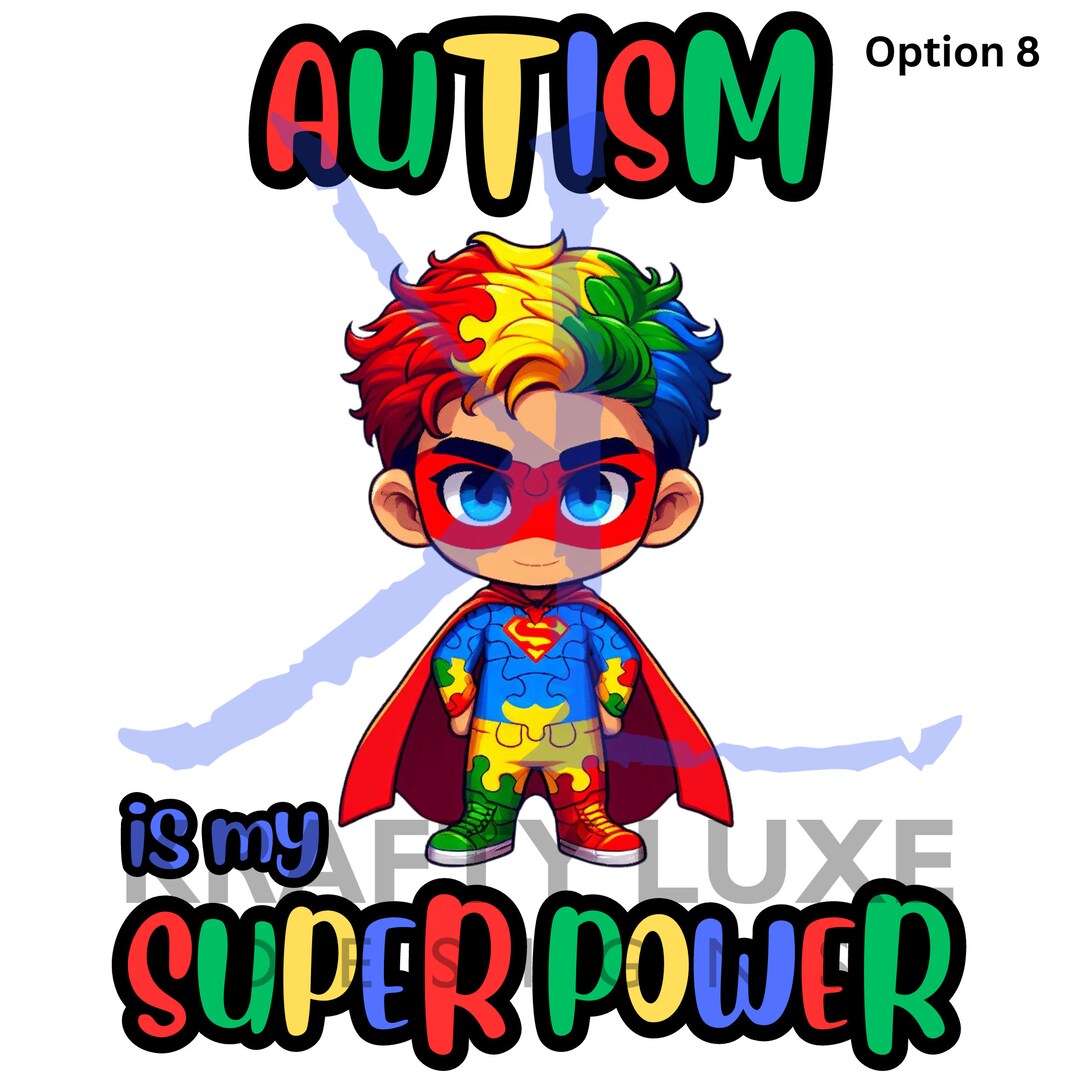 Autism is My Super Power Boy 8 PNG, Autism Awareness Png, Autism Puzzle ...