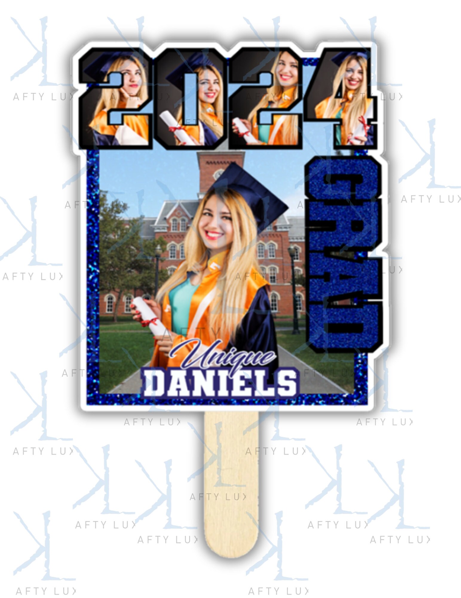 2024 Graduate Fan, Class of 2024 Template, Grad Fan Templates, Grad ...