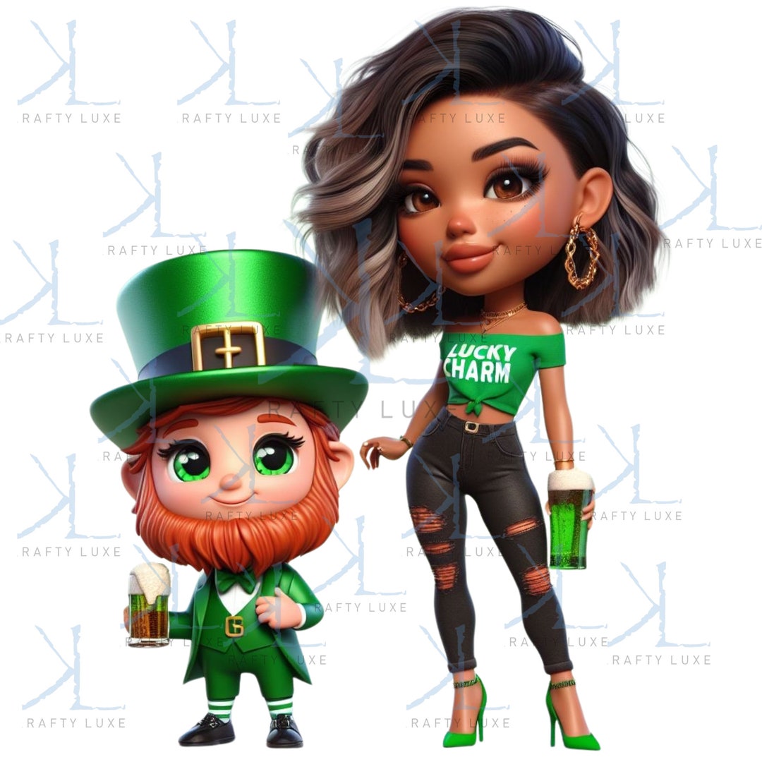 St. Patrick's Day Girl 12 PNG, St. Patrick’s Day Clip Art, St. Patrick ...