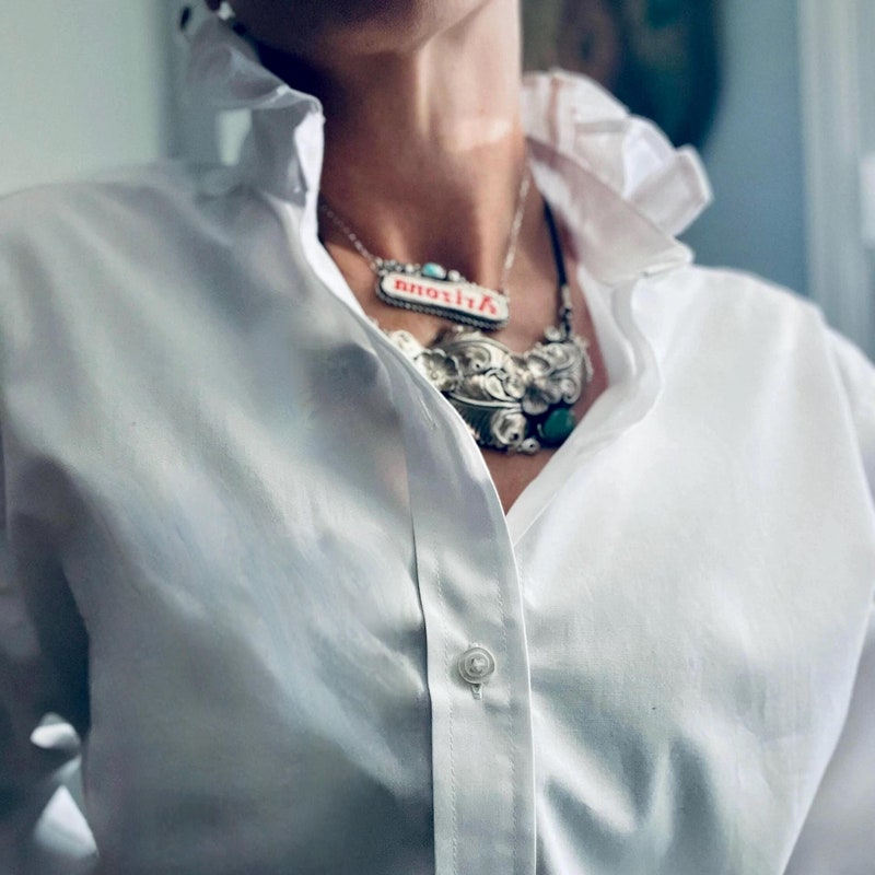 Elegant Cotton Blend Shirt - Etsy