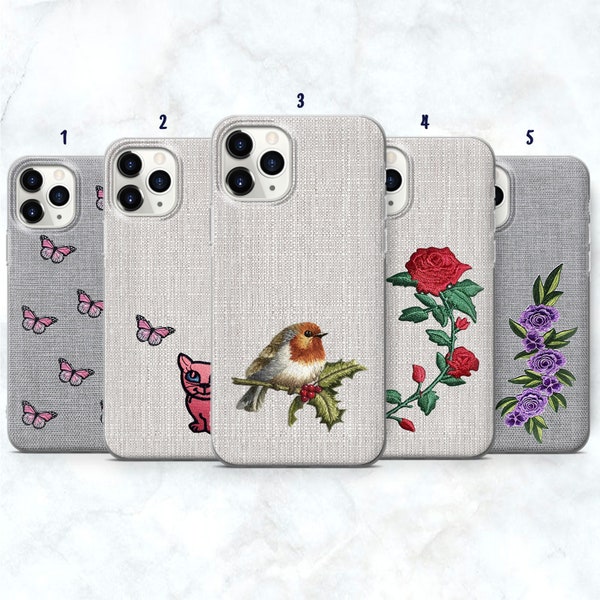 Embroidery Phone Case - Etsy