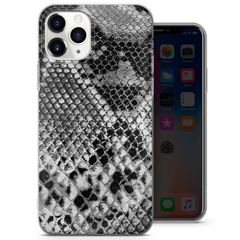 Snake Phone Case Animal Print Cover for iPhone 14 Pro, 13, 12, 11, XR ...
