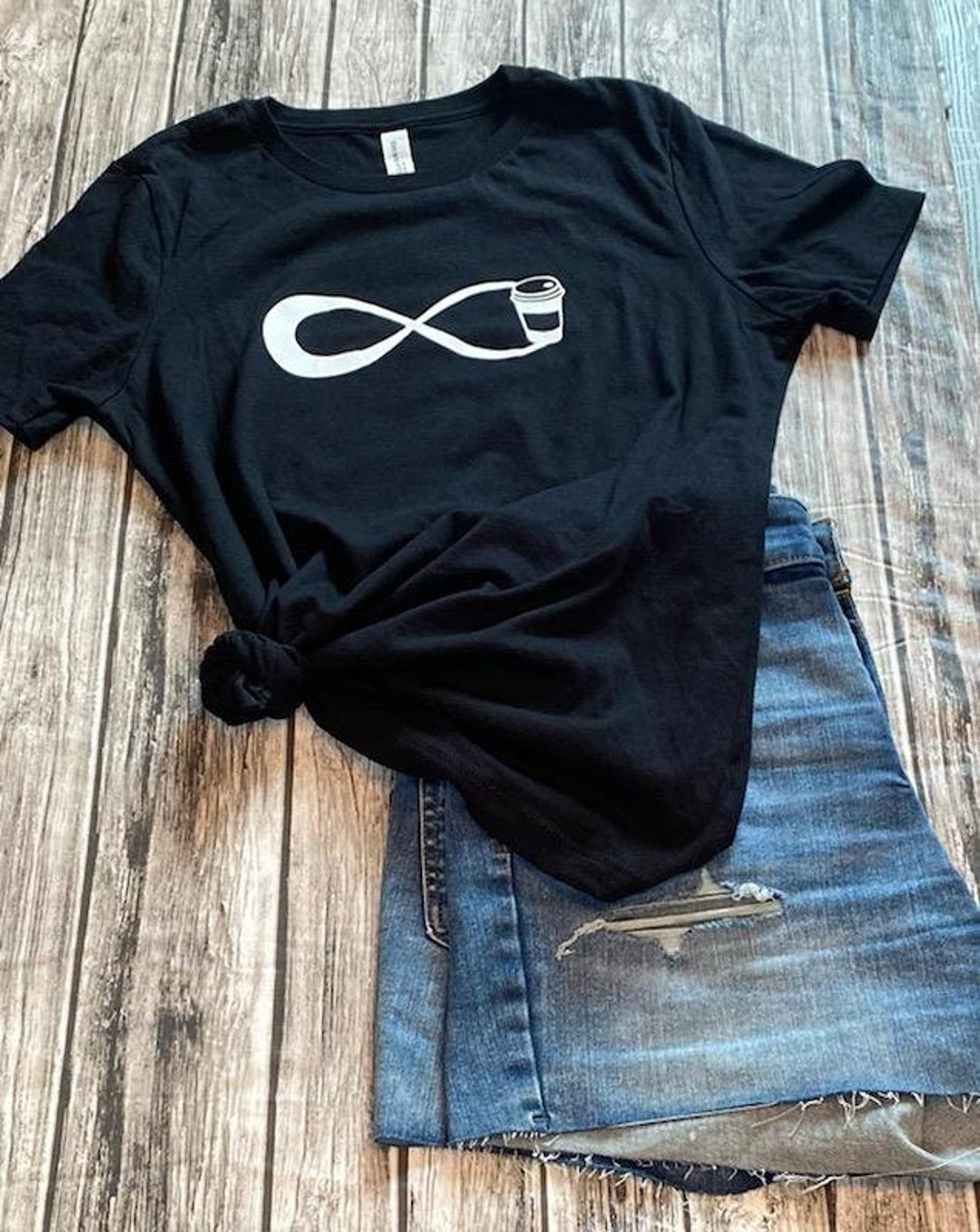 Coffee Infinity Symbol T-shirt, Coffee Lover Shirt, Bella Canvas, Mom ...