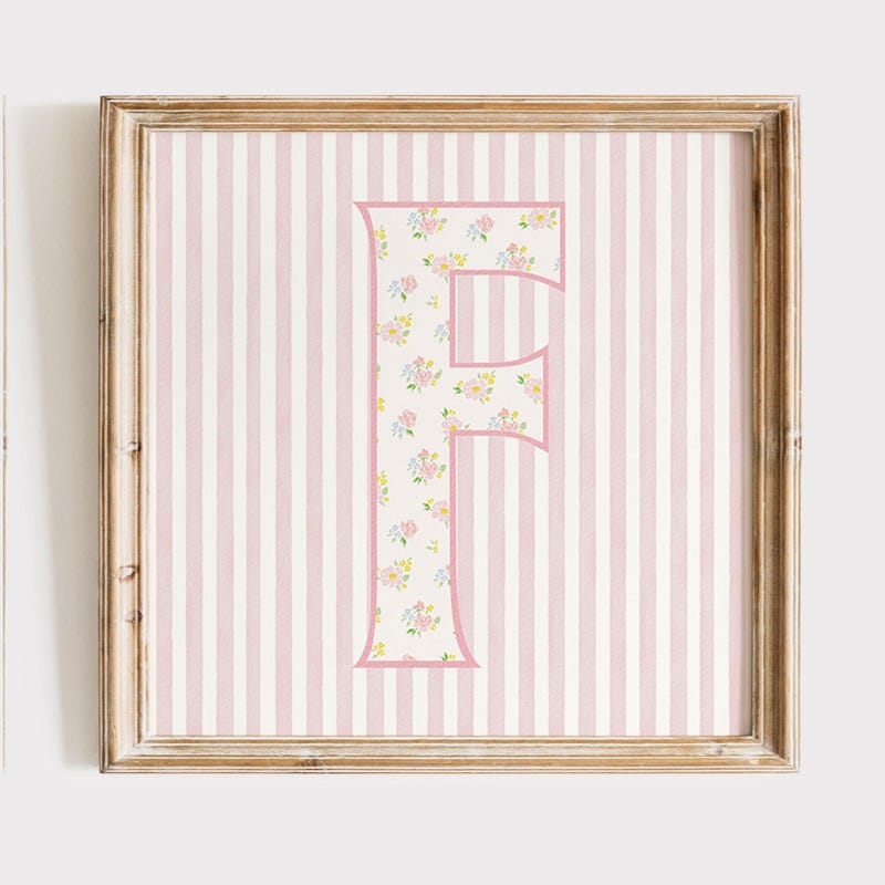 F Letter Print - Etsy