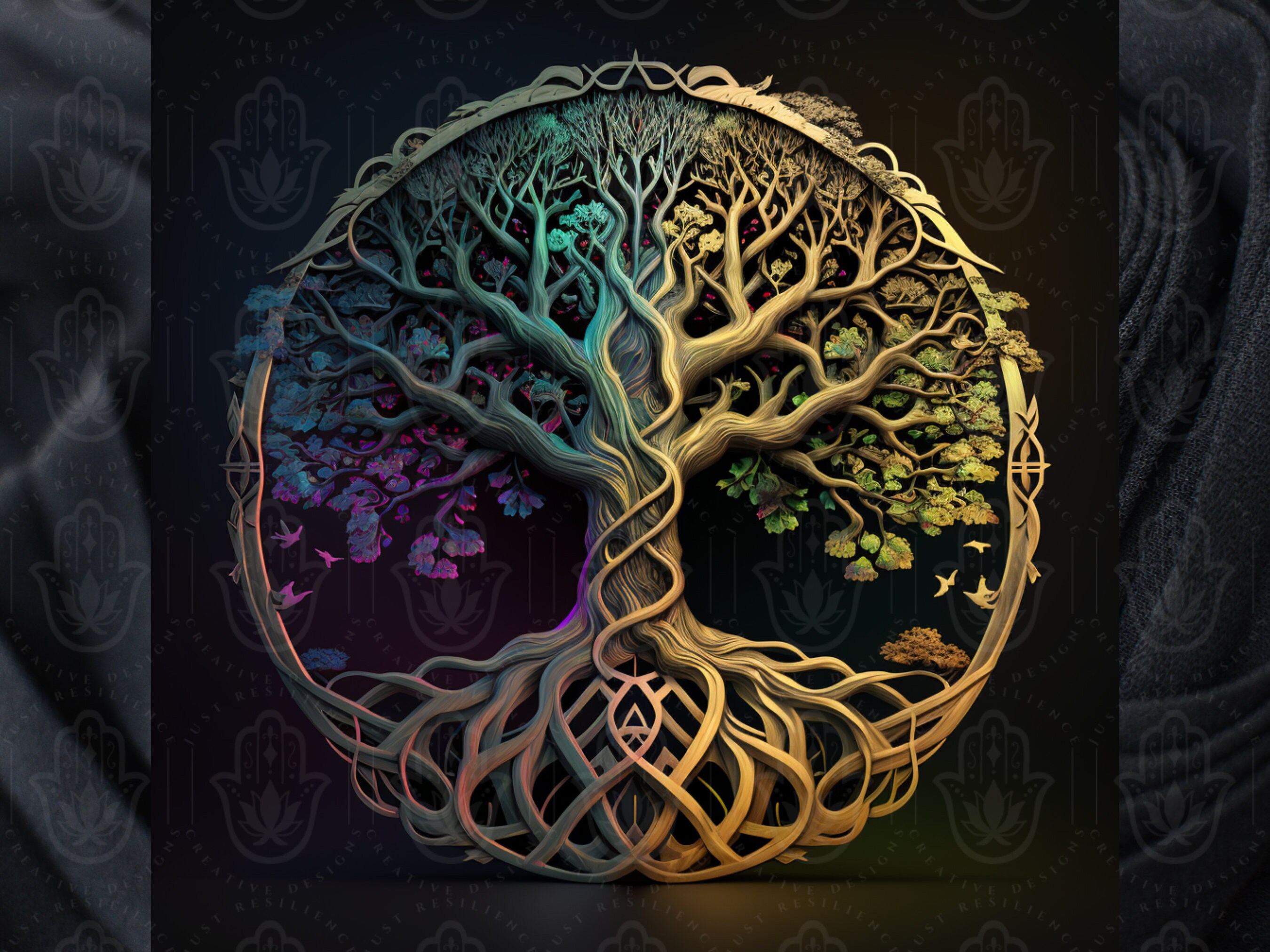 Crann Bethadh PNG, Celtic Tree of Life Images, Digital Download, JPG ...